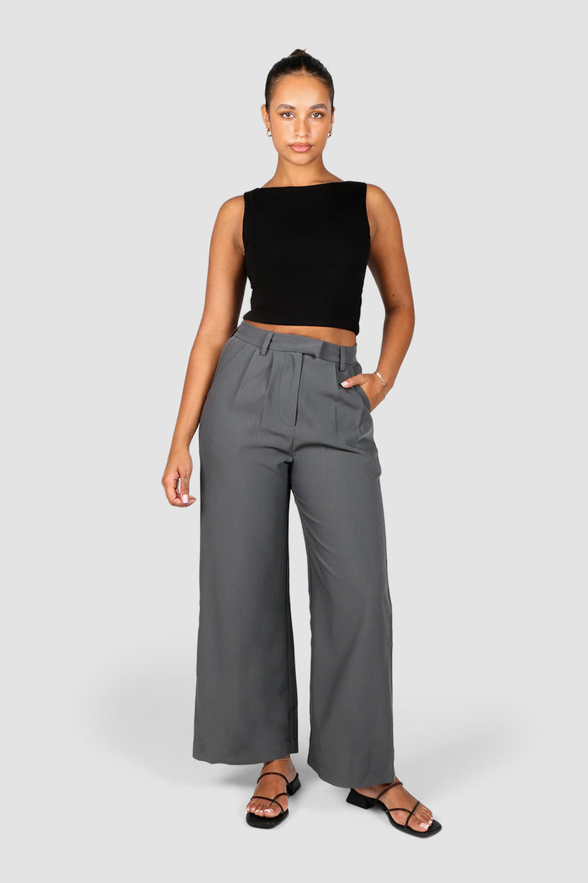DOWNTOWN PANT CHARCOAL
